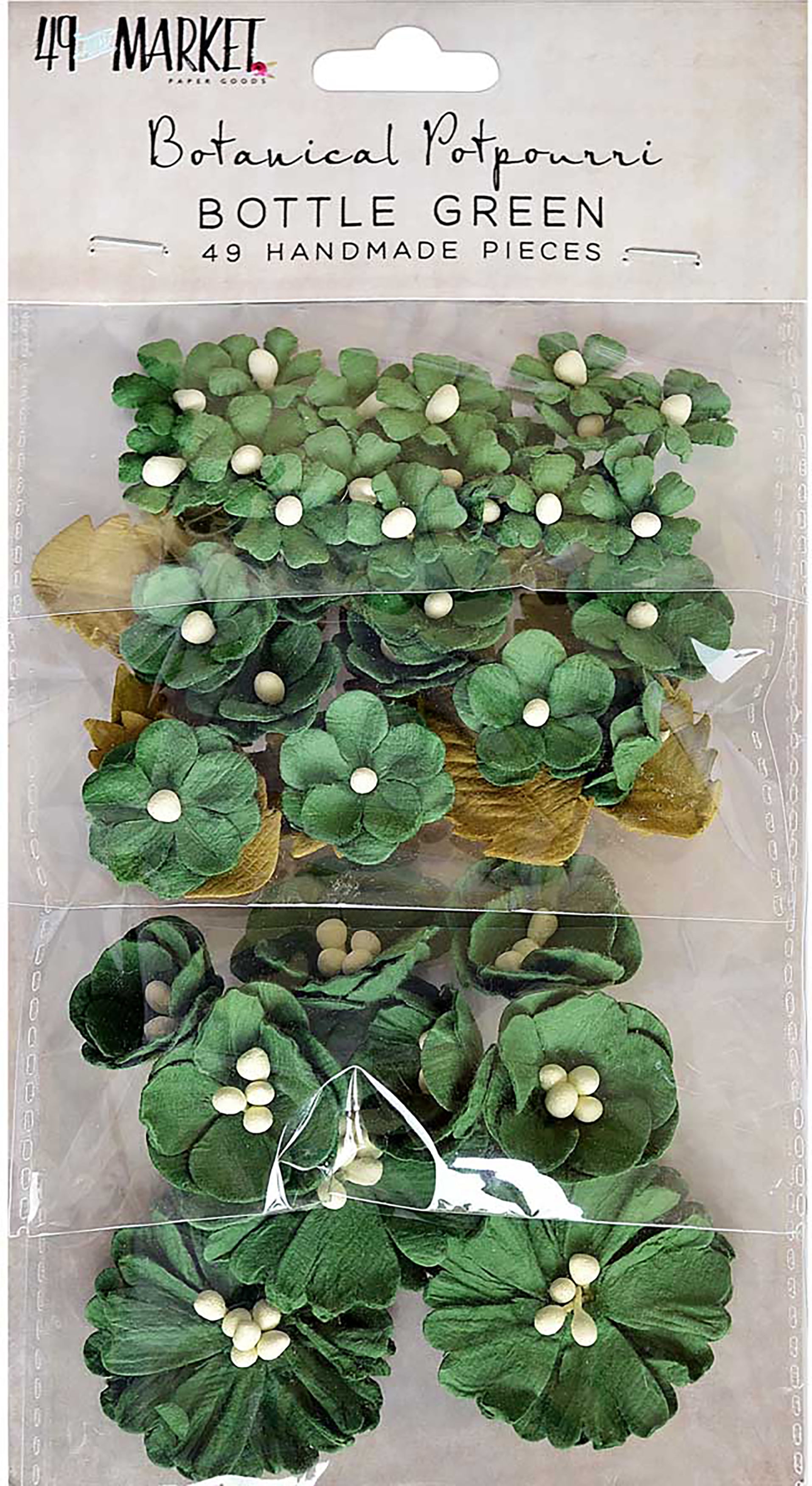 49 And Market Botanical Potpourri Flowers 49/Pkg-Bottle Green - Walmart.com