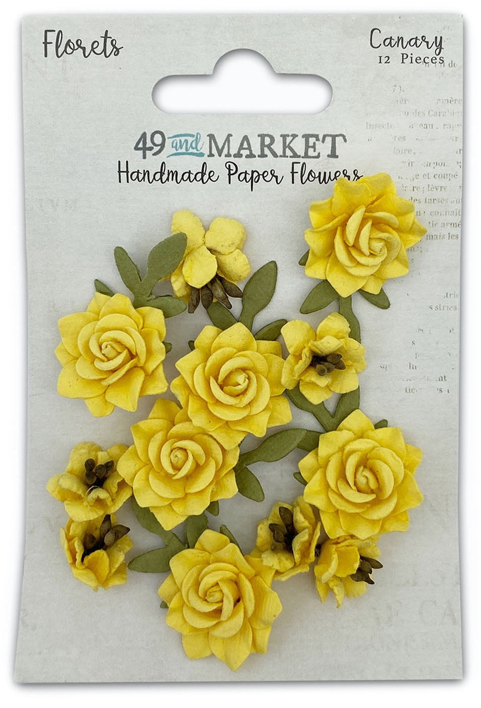 49 And Market Florets Paper Flowers-Canary - Walmart.com