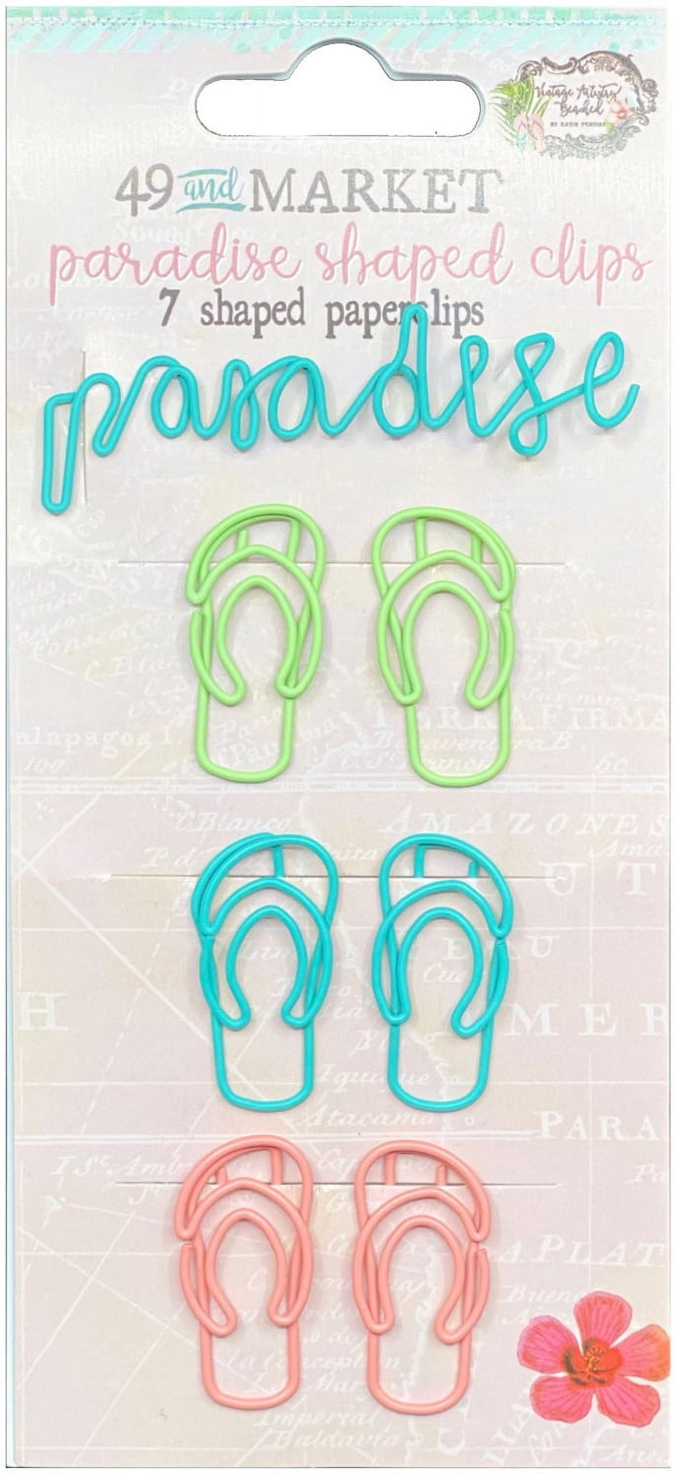 49 And Market Shaped Clips 7/Pkg-Vintage Artistry Beached - Walmart.com