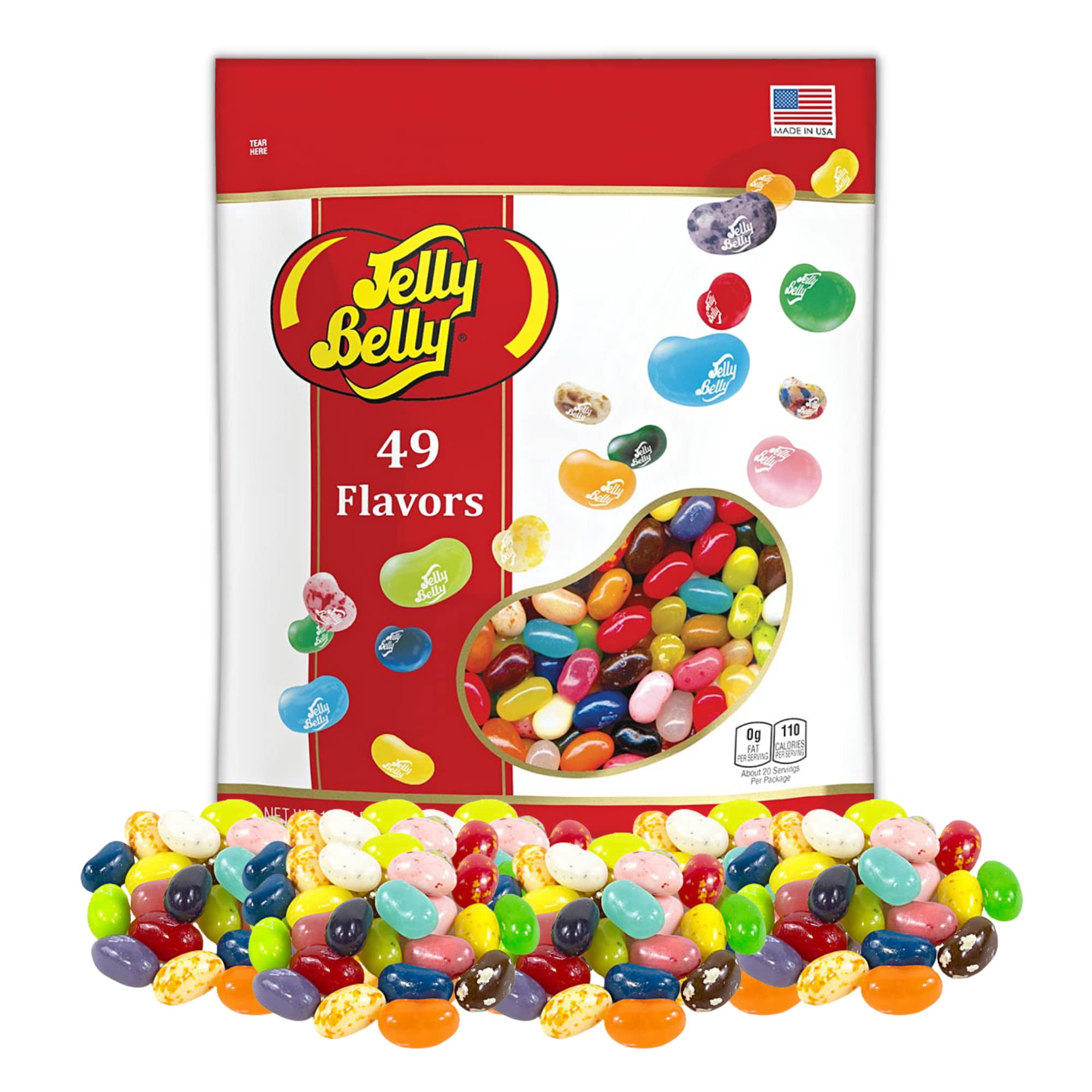49 Assorted Jelly Bean BCF26 Flavors Resealable Pouch, Gluten and Fat ...