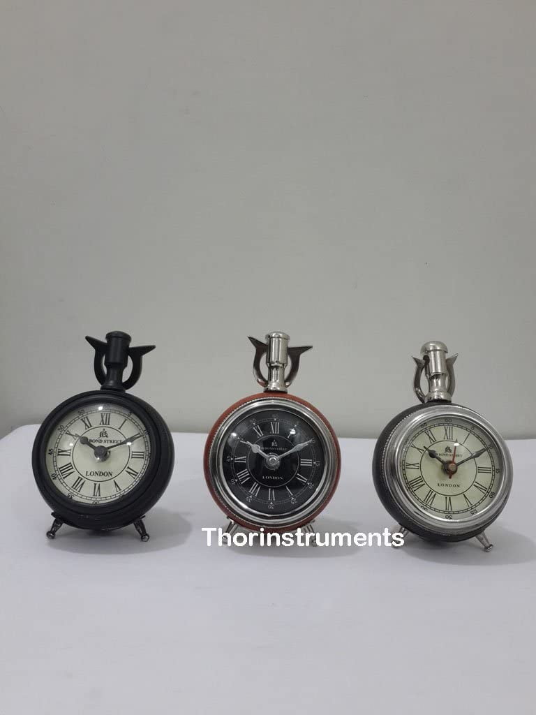 49 Bond Street London Set Of 3 Piece Table Desk Clock - Walmart.com