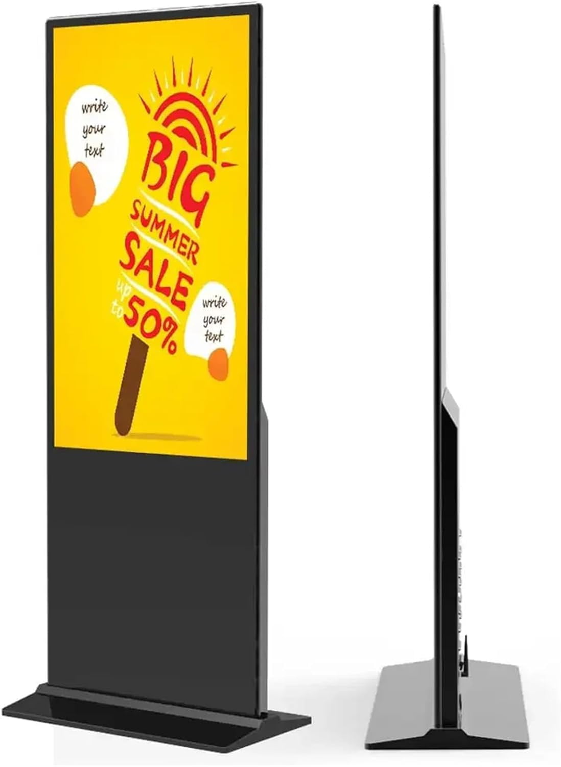 49" Digital Signage Displays 2K NonTouch-Screen Kiosks Advertizing IPS ...