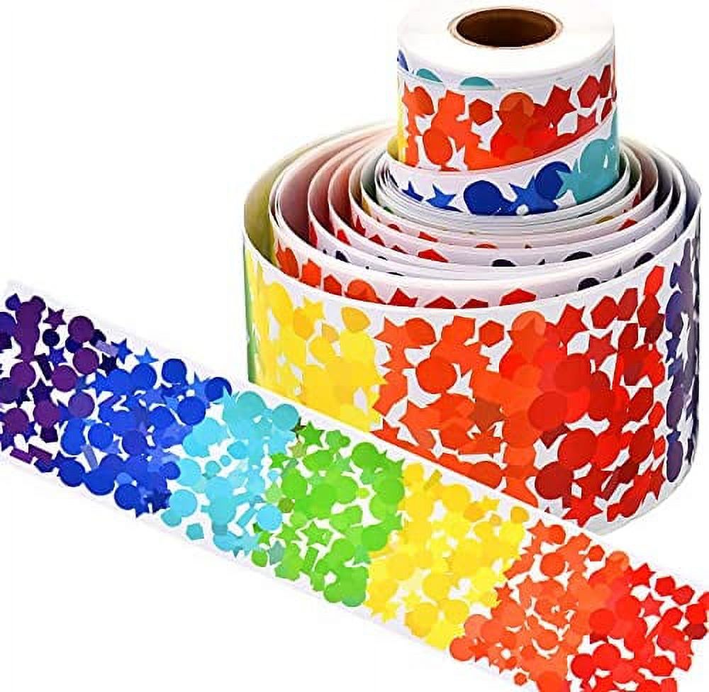 49 Feet Bulletin Board Borders Rainbow Confetti Themed Border School ...
