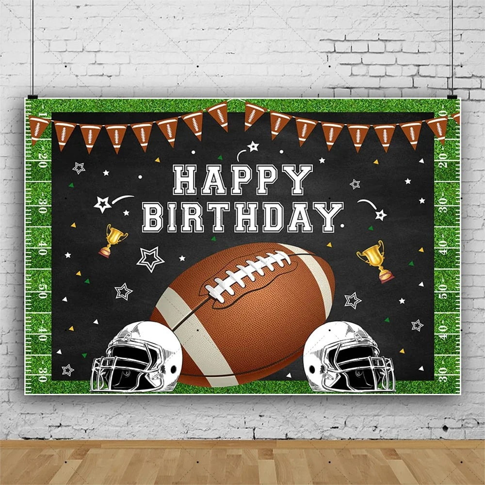 49 Football Birthday Backdrop Sport Rugby Team Photography Background ...