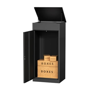 VORVIL Galvanized Steel Home Parcel Box, Package Drop Box, Extra Large ...