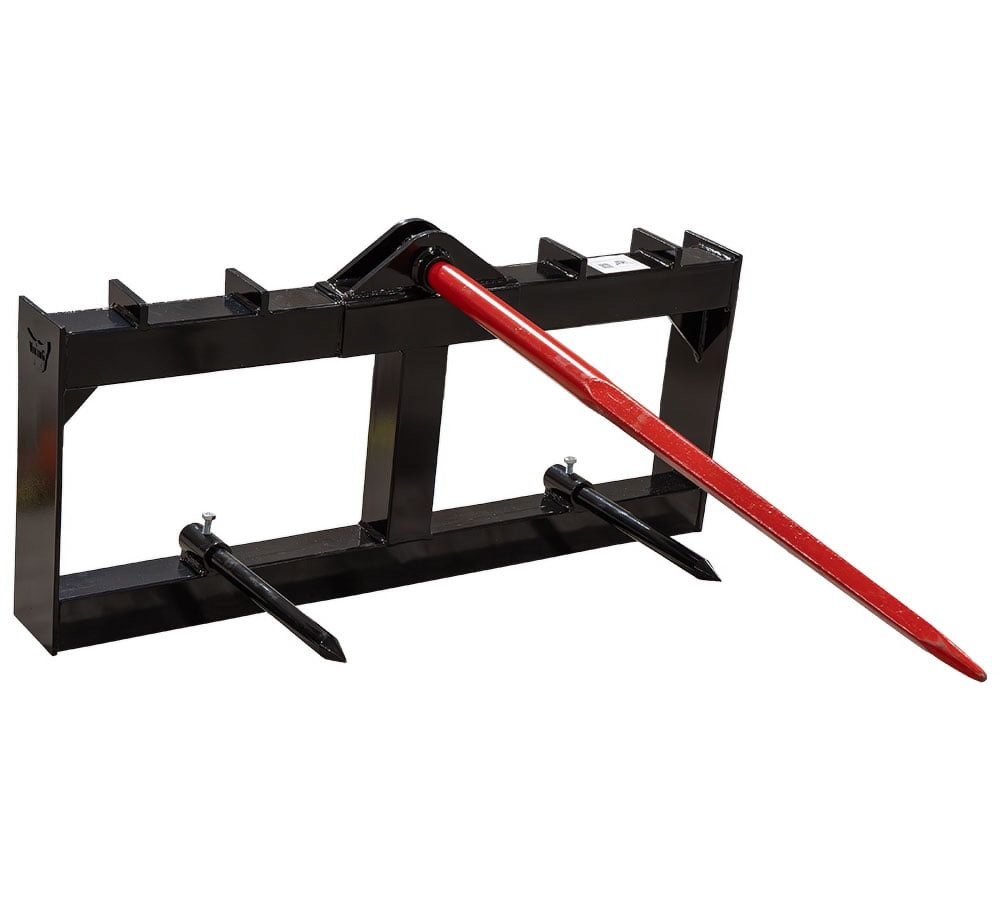 49" Hay Spear for Tractor w/ Dual Stabilizer Bar 3,000 lbs WLL Skid ...