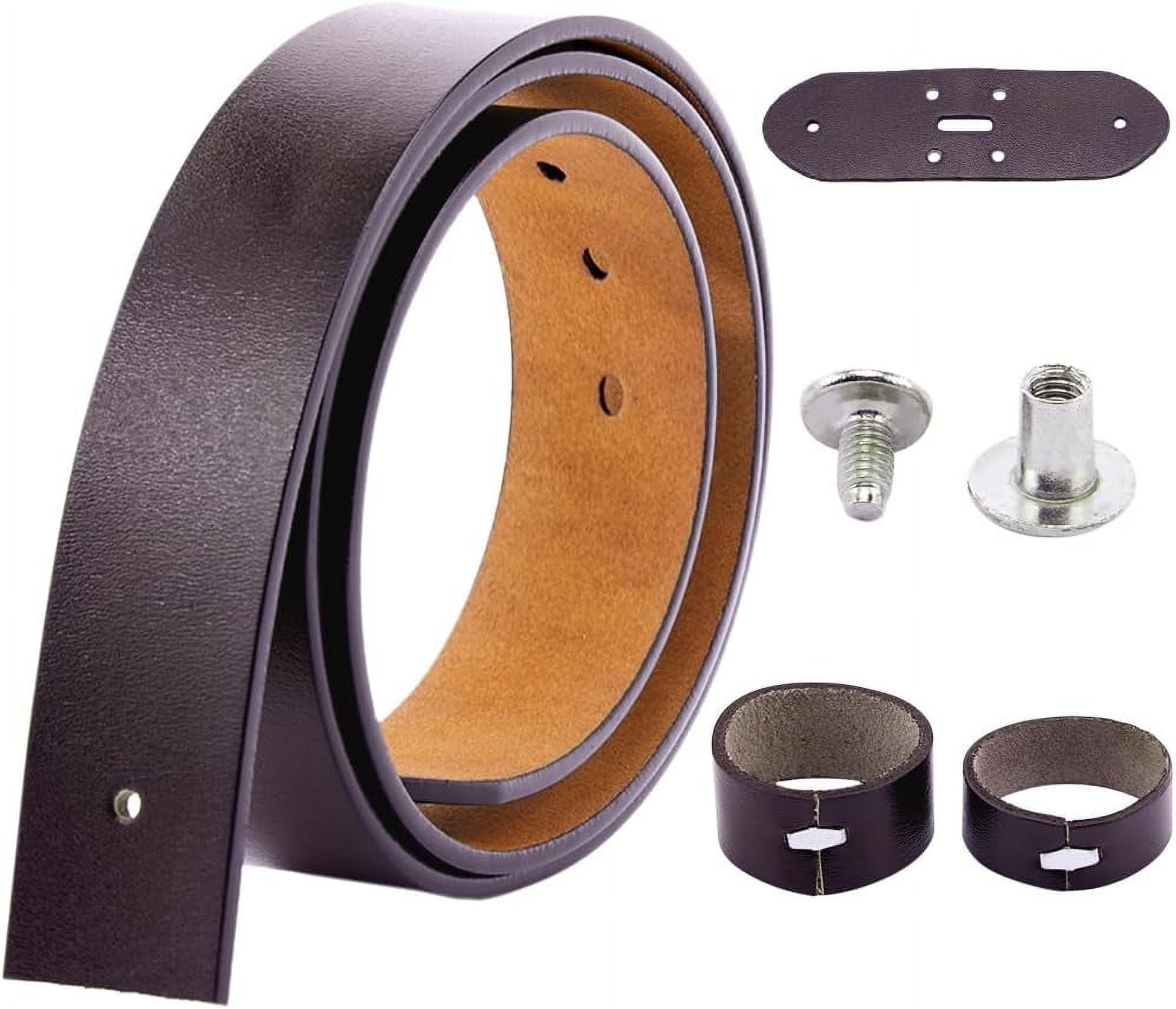 49 Inch Cowhide Belt Strap Replacement 1-1/2"(38mm) Wide Genuine ...
