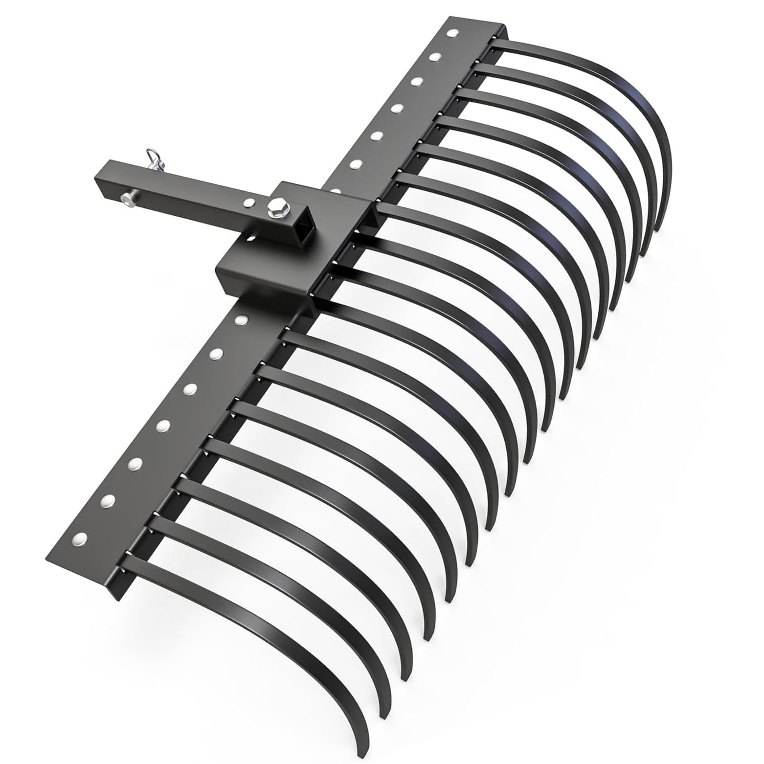49 Inch Tractors Rake, 18 Tines Pine Straw Rake Fits 2" Receiver for ...