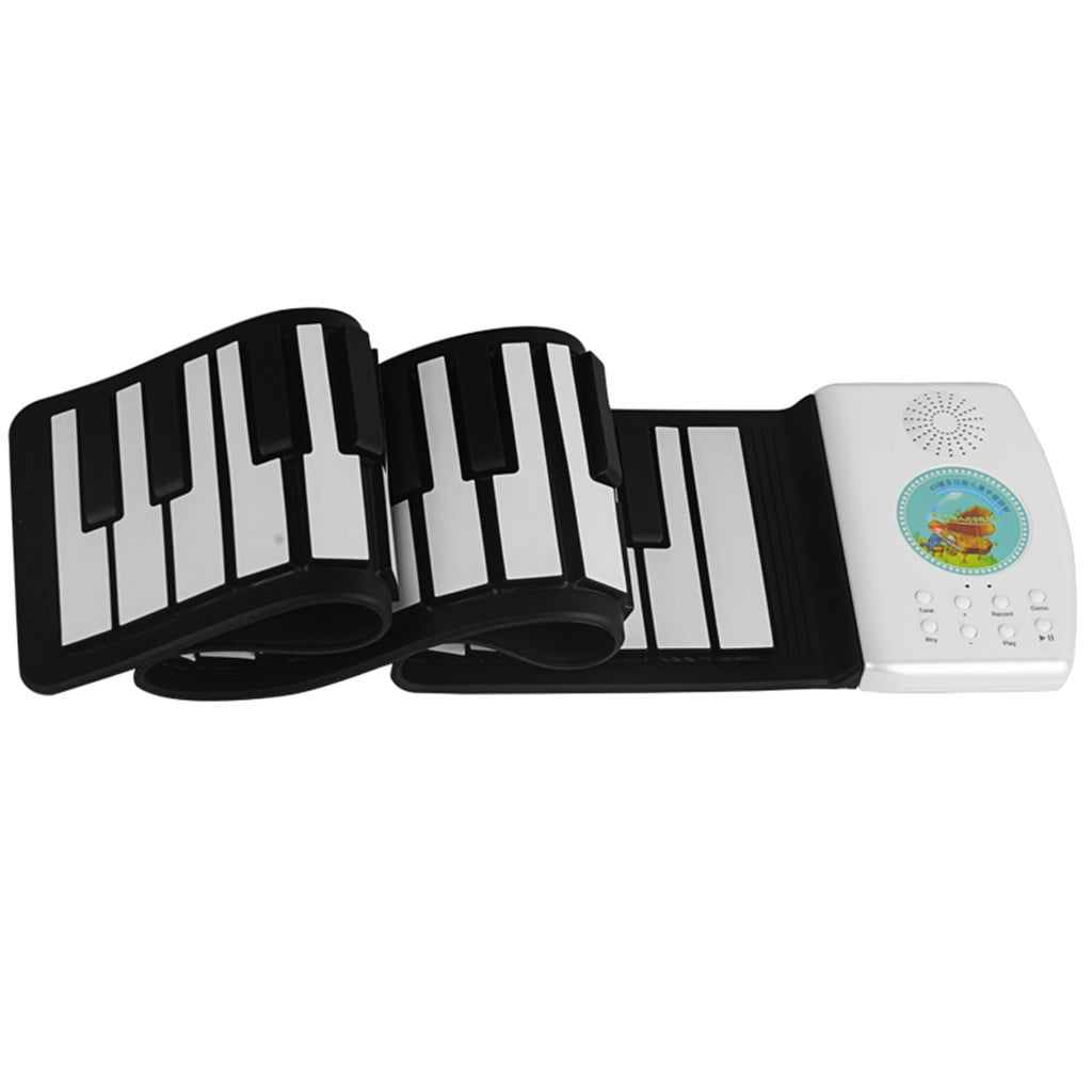 49 Key Roll Up Keyboard Piano, Portable Digital Electric Foldable Piano ...