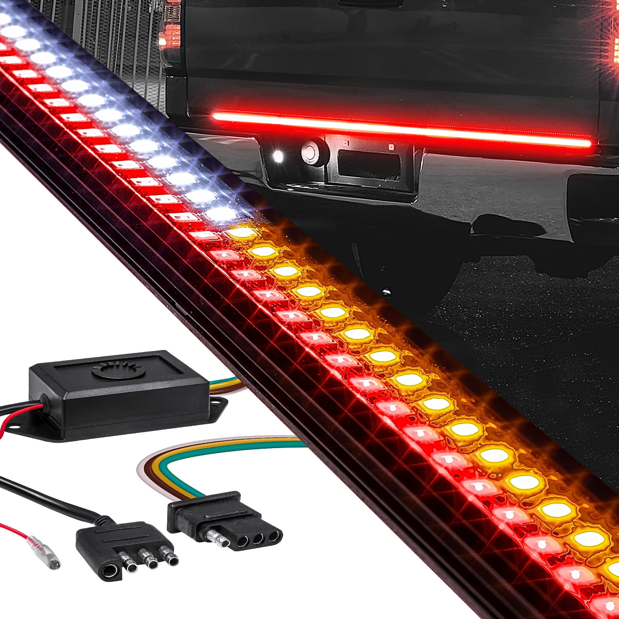49" LED Tailgate Light Bar + Signal Relay Box [Ford F-150 F-250 F-350 ...