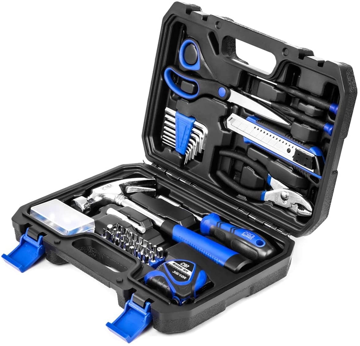Prostormer 49-Piece Small Home Tool Kit, Durable Starter Tools Set with ...