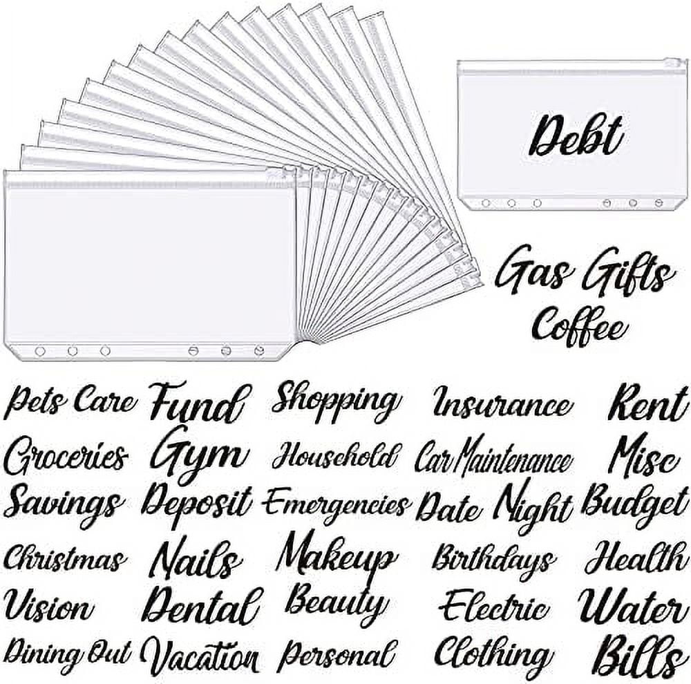 49 Pieces A6 Budget Binder Cash Labels Envelope Label Budget Sticker ...