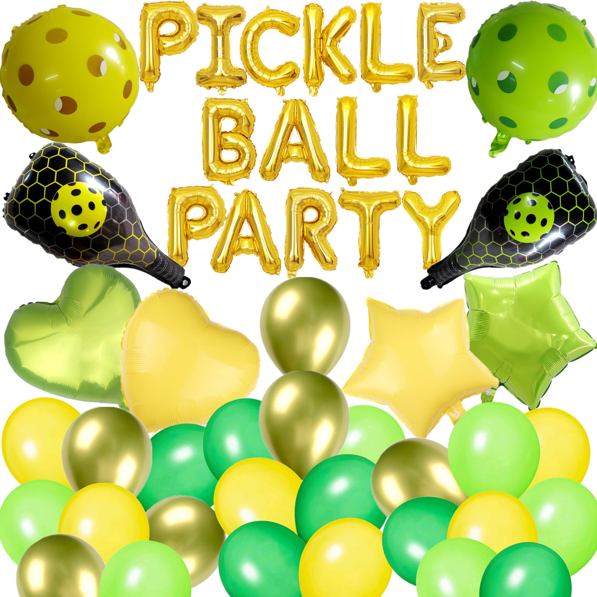 49 Pieces Pickleball Party Decorations Pickleball Balloon Arch Party ...