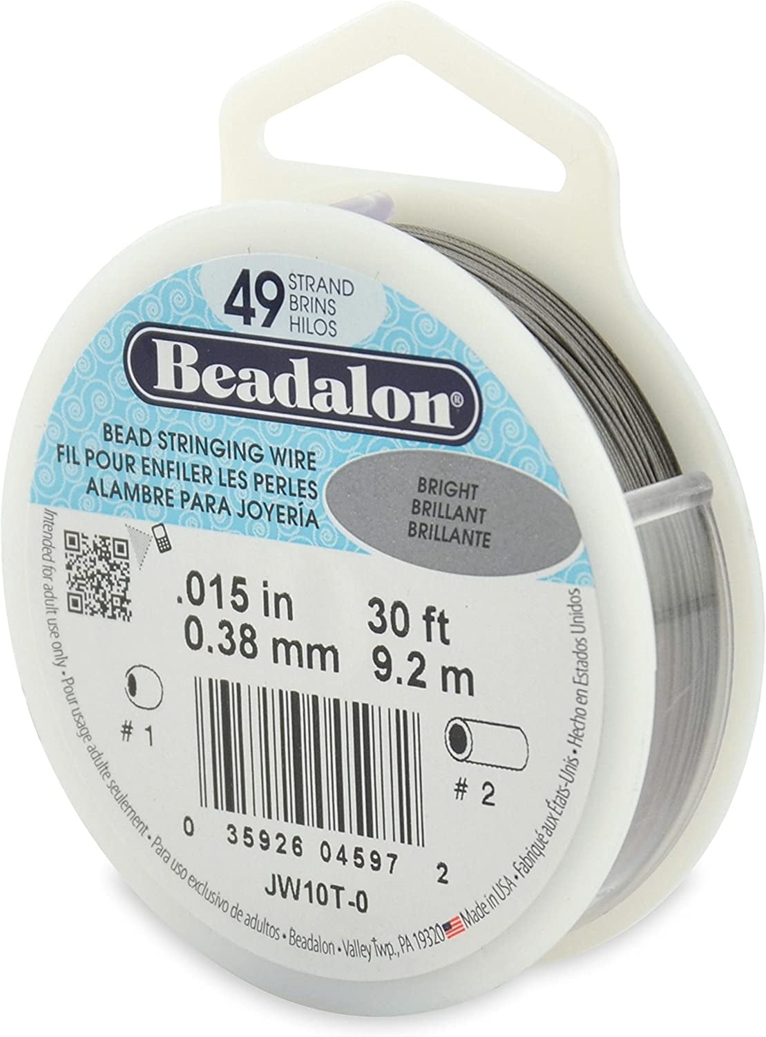 49 Strand Stainless Steel Bead Stringing Wire - Walmart.com