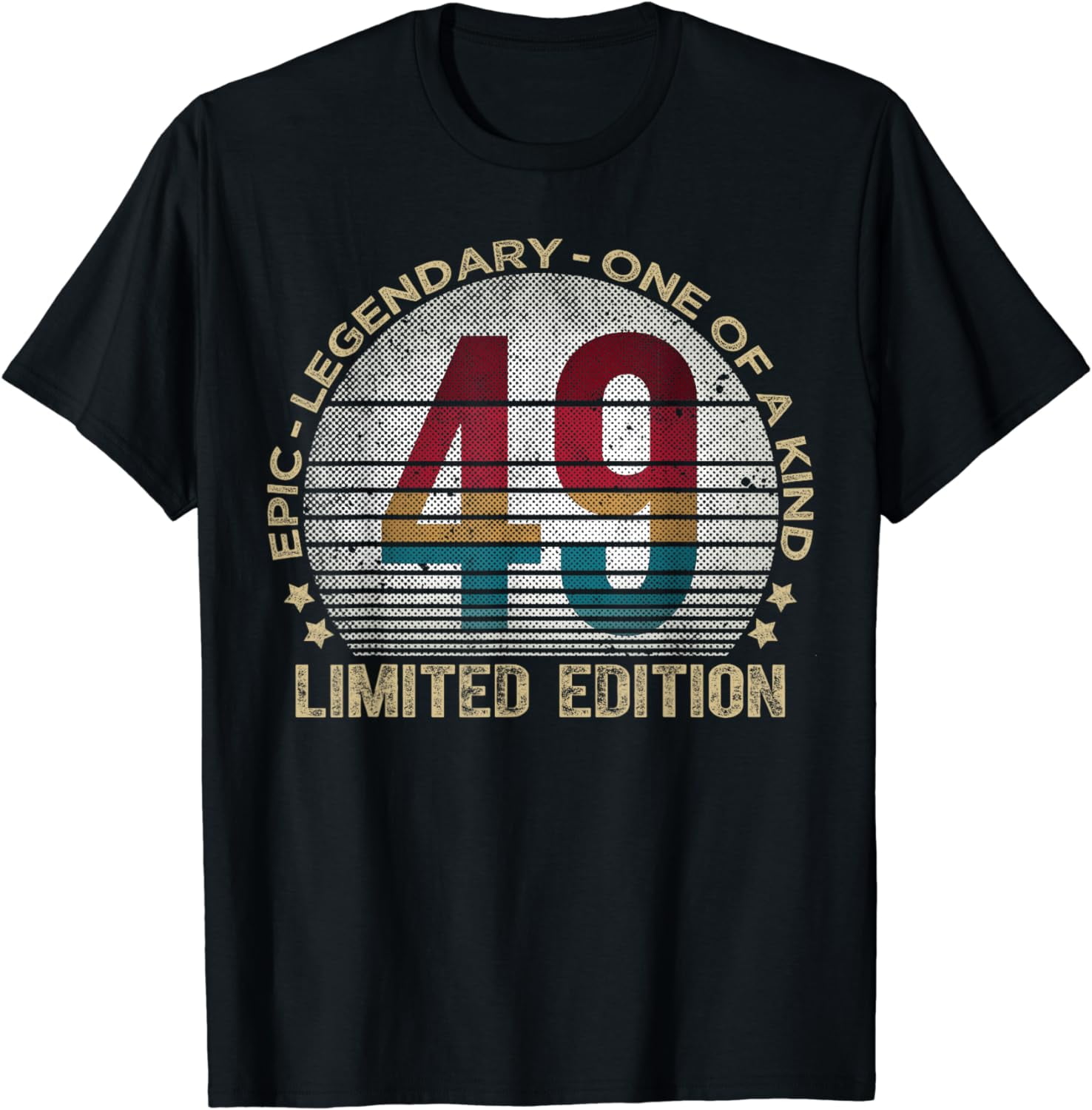 49 Year Old Gifts Limited Edition Vintage 49th Birthday T-Shirt ...
