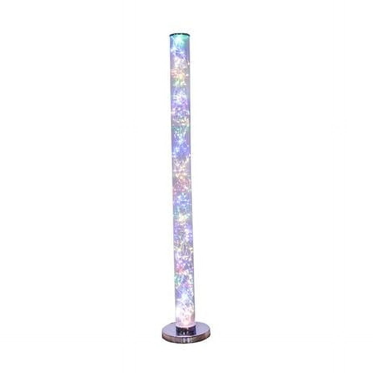 49 in. Exposed Multi-Colored Rope Led Namiri Column Floor Lamp with ...
