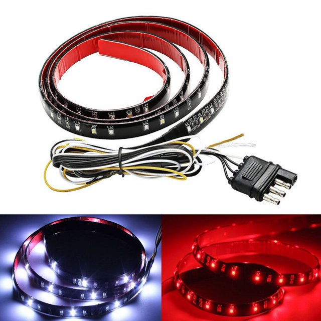 49-inch Universal Tailgate LED Strip Bar White/Red Reverse Brake ...