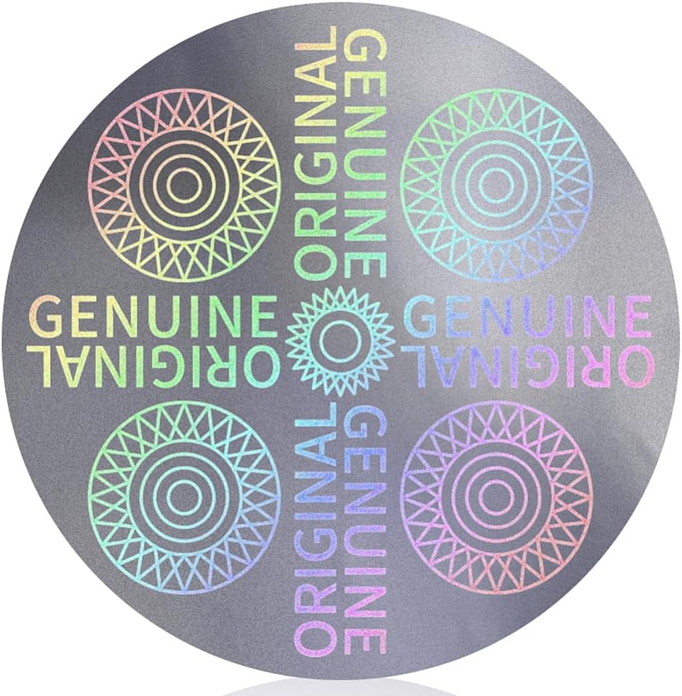 490pcs Tamper Evident Labels 0.8 inch Genuine Original Holographic ...