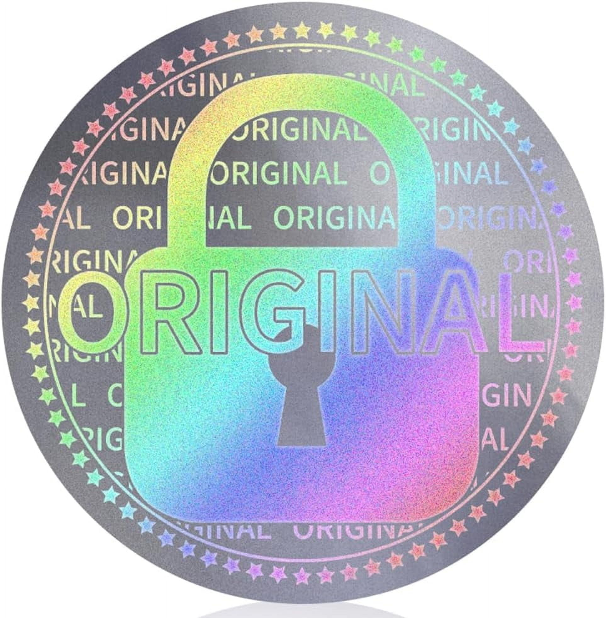 490pcs Tamper Evident Labels Original Holographic Security Seal Sticker ...