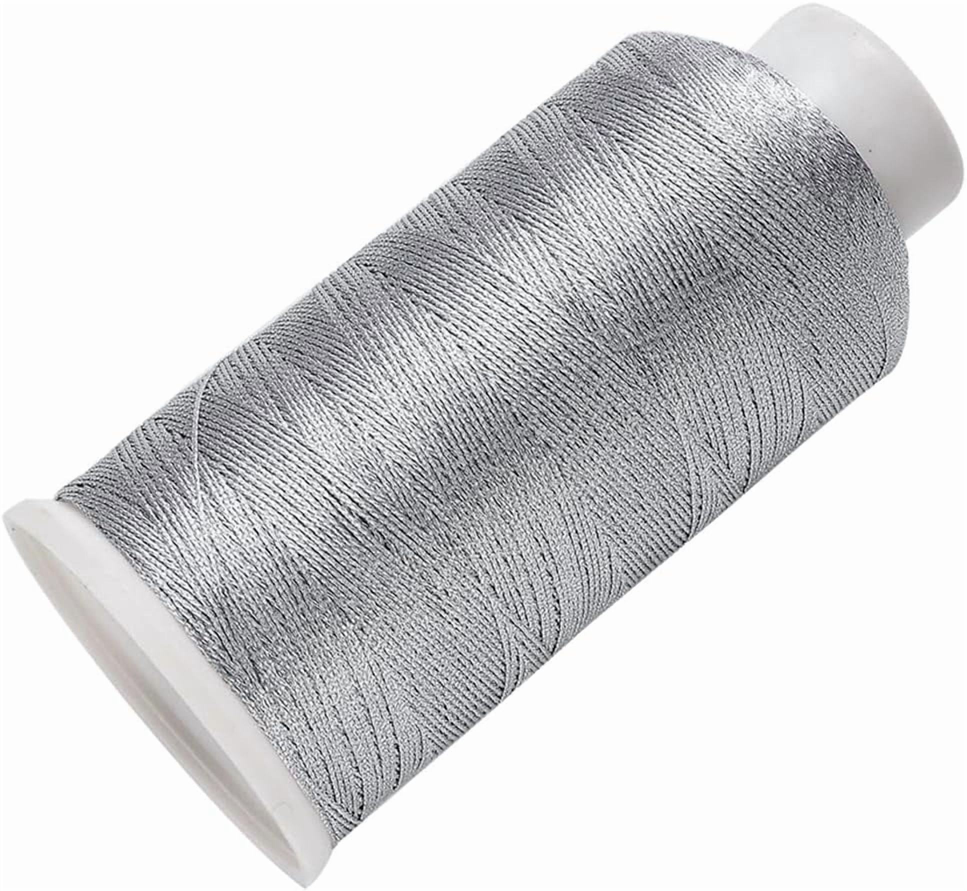492.12 Yards Silver Embroidery Threads 9 Ply Nylon Floss Decorative ...