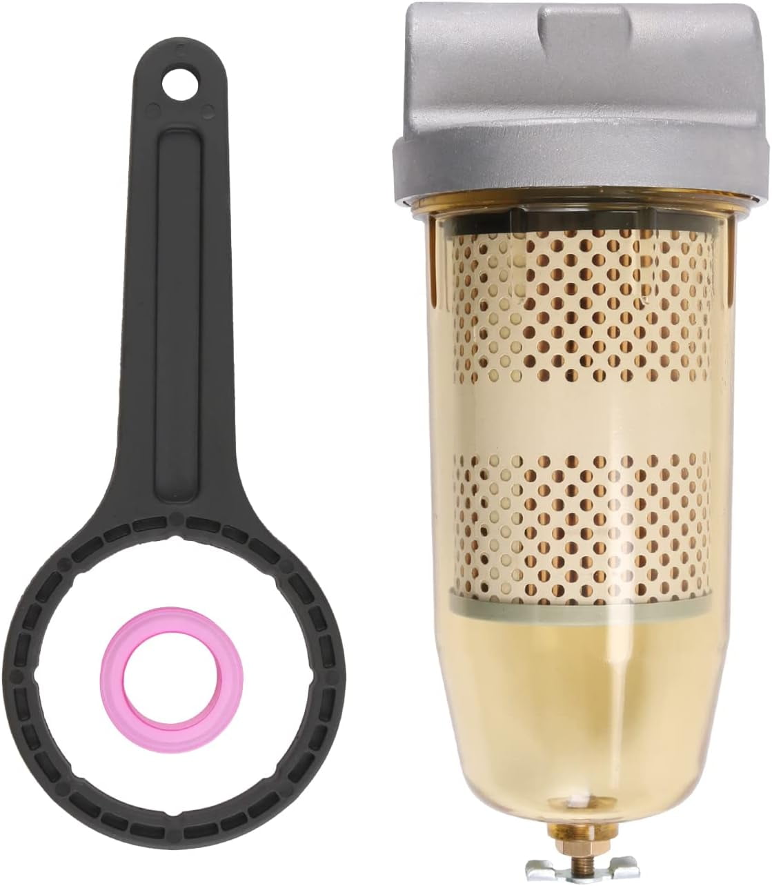 496 Fuel Tank Filter Assembly with Wrench Replacement for Gasoline and ...