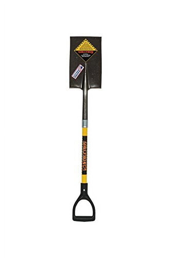 49734 STR-S705D 14 Gauge #2 Garden Spade Shovel29" Yellow Fiberglass ...