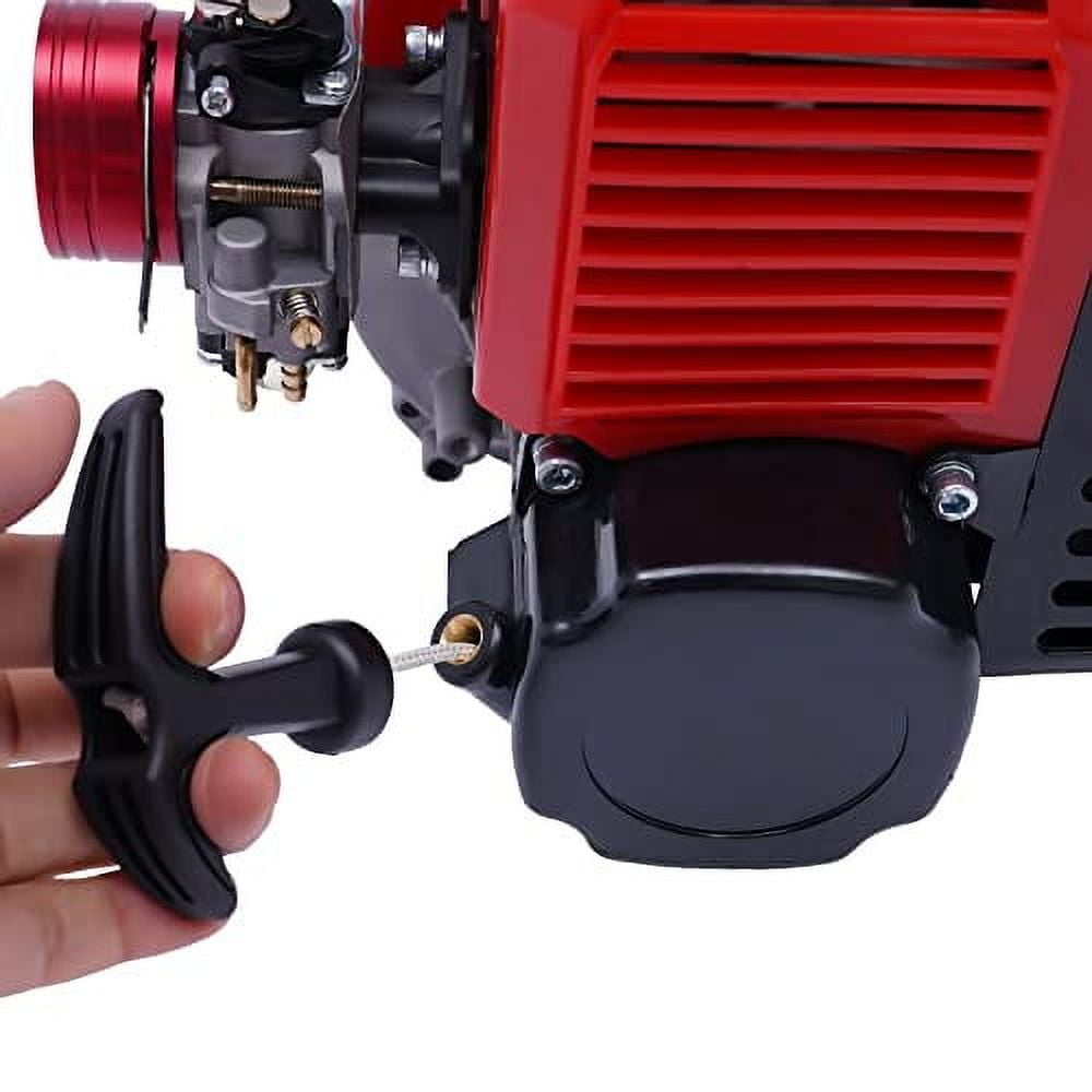 49CC 2 Stroke Engine, 1.9kw/3HP Gas Powered Engine Motor Kits Single Cylinder Air-Cooled Pull ...