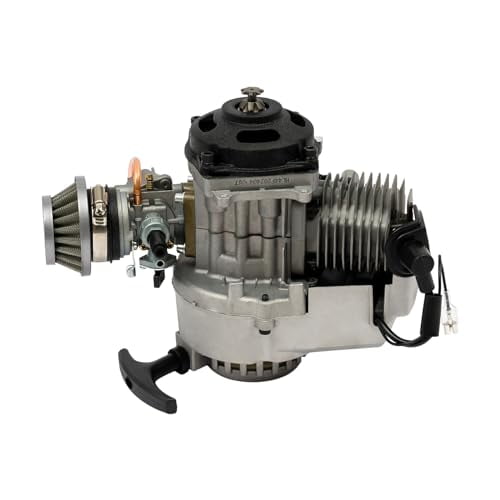 49CC 2 Stroke Gas Engine Single Cylinder Pull Rope Start Gasoline ...