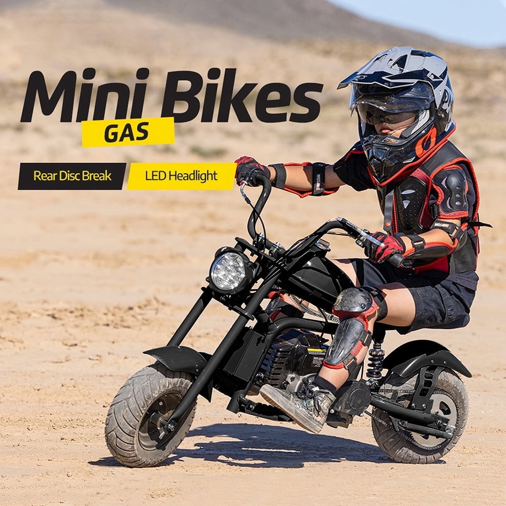 QEASET 49CC 2-Stroke Mini Bike,Gas Powered Dirt Bike,Off-Road Trail ...