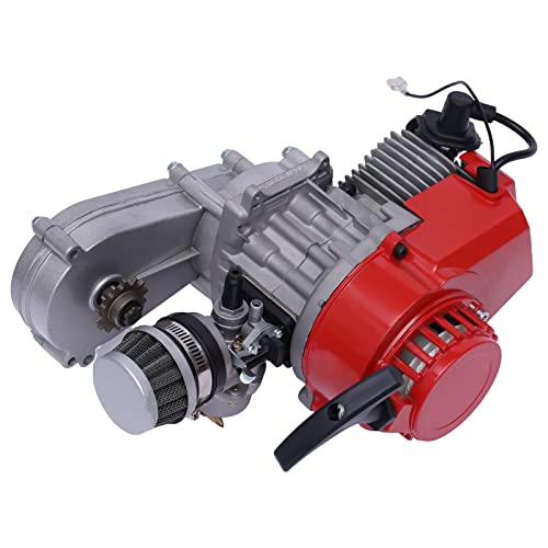 49CC 50CC 2-Stroke Engine Motor, Air-Cooled Bike Engine with Handles ...