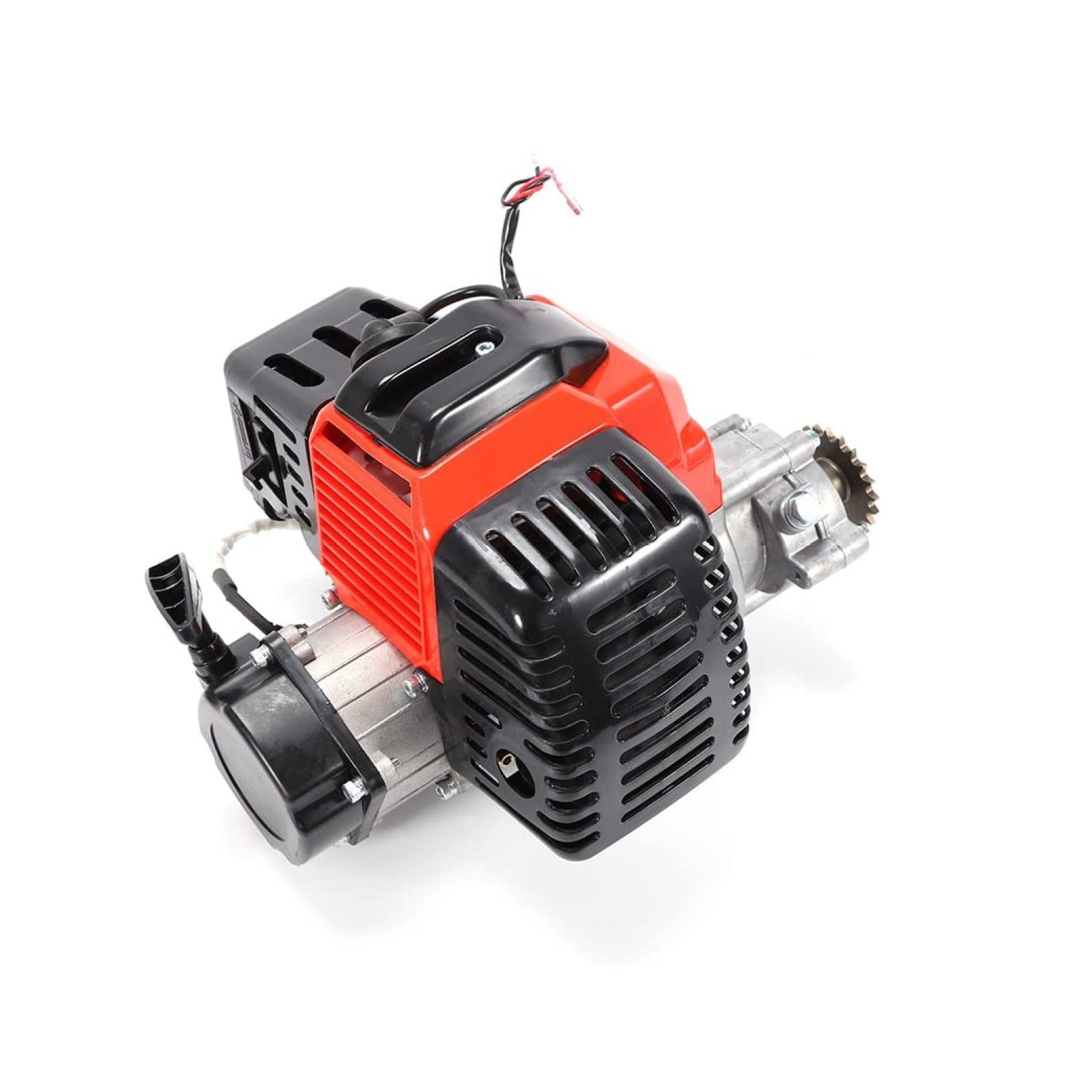 49CC Engine, 2 Stroke Bike Motor Single Cylinder Pull Start Mini ...