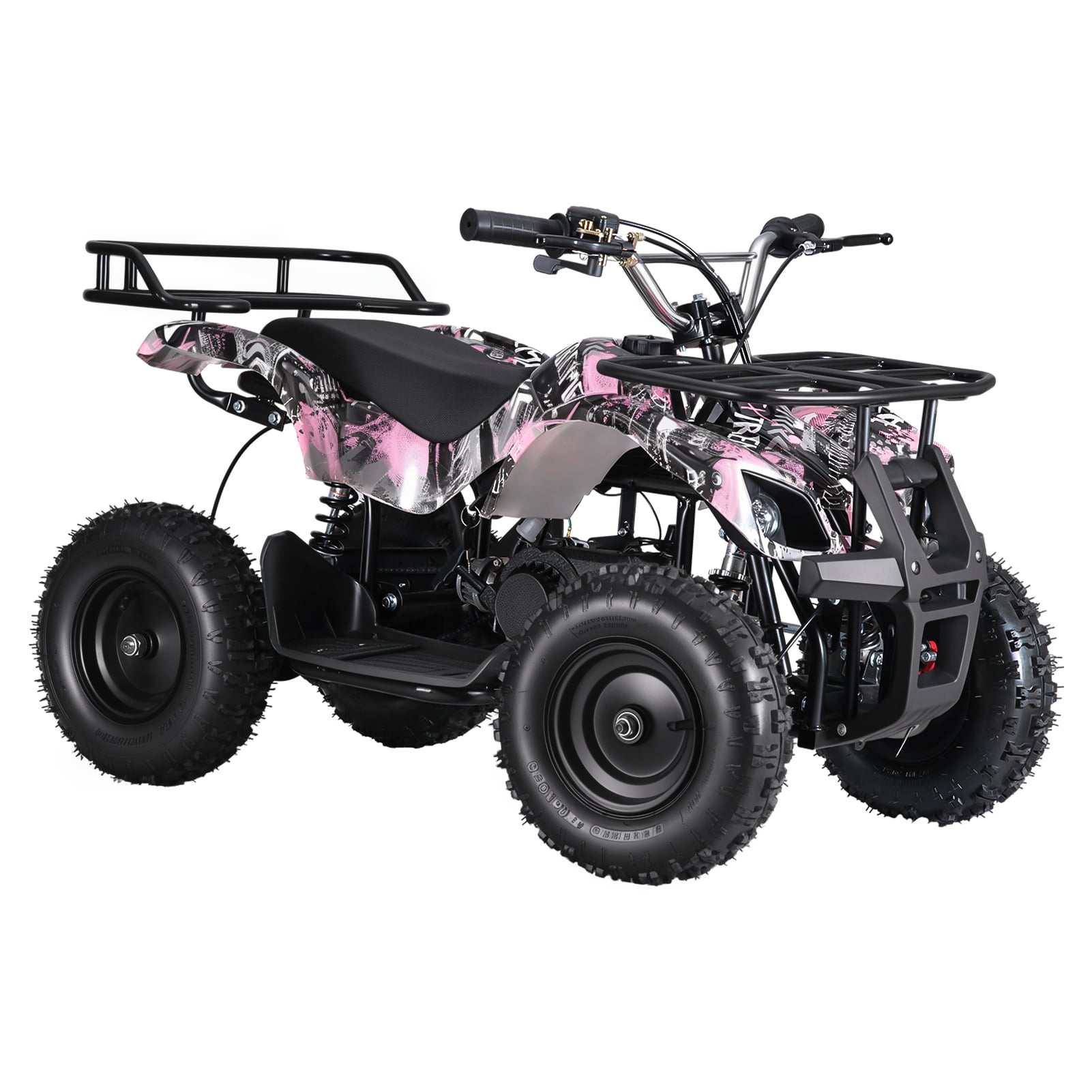 49CC Gas ATV 4 Wheeler, 2-Stroke ATV Quad, Dual Disc Brakes, 38KM/H Max ...
