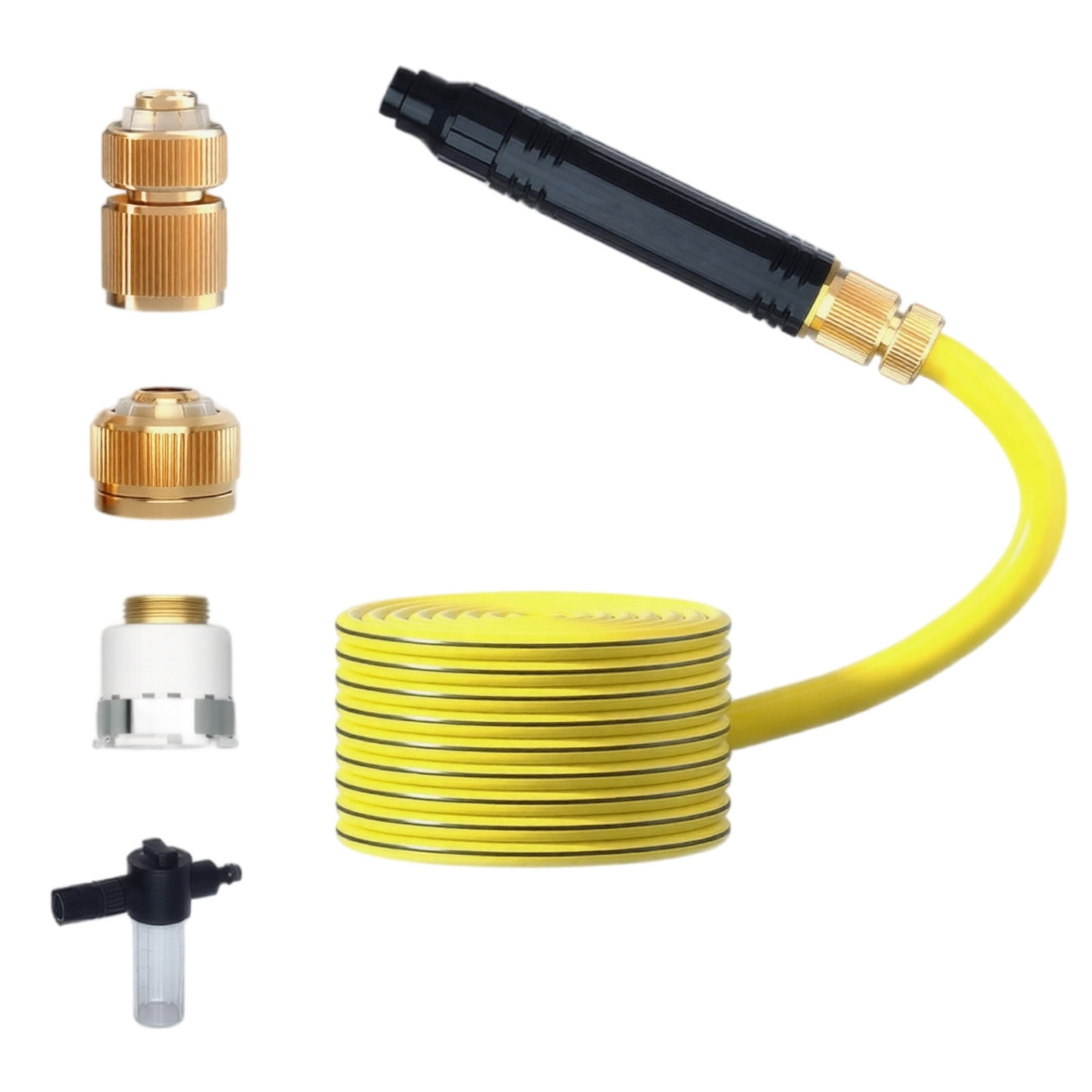 49FT High Pressure Power Washer Kit with Garden Hose Spray Nozzle for ...