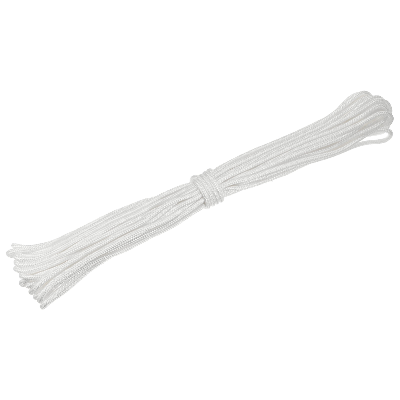 49Ft 1/5 Inch (5mm) Polyester Rope, Clothesline Braided Rope for Garden ...