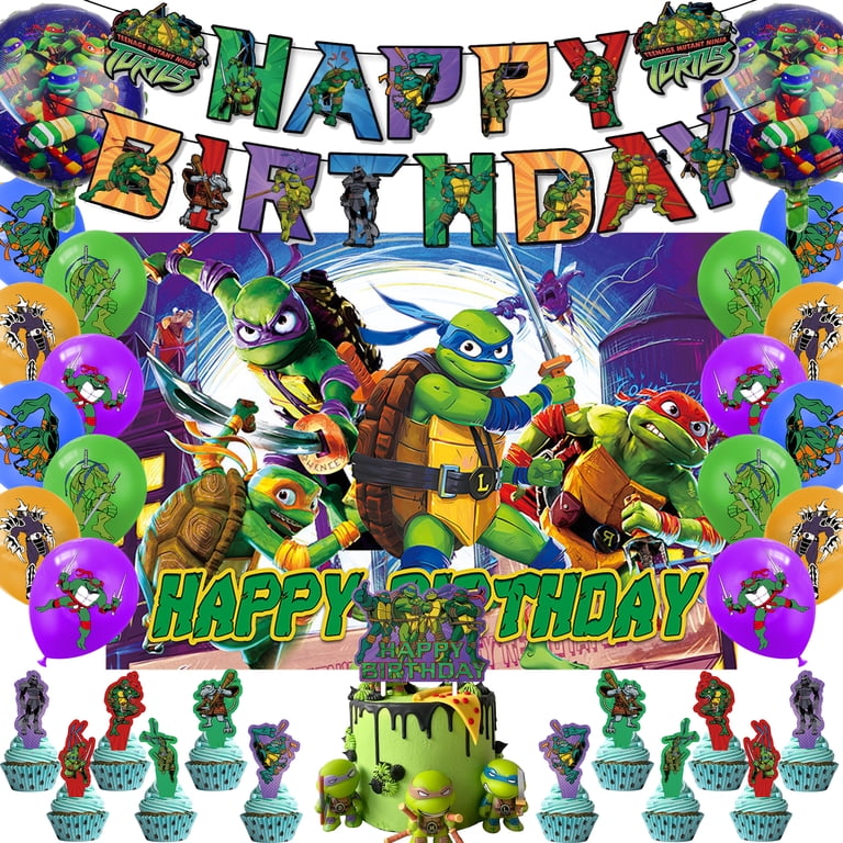 Ninja Turtle Birthday Banner