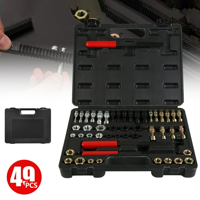 49Pcs Thread Chaser Set - Complete Thread Repair Tool Kit with 24 ...