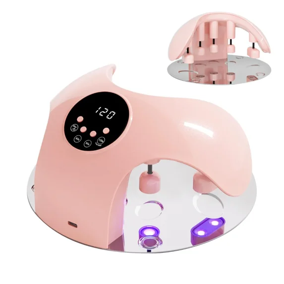49W Nail Dryer Lamp Ultraviolet UV Light LED Gel Polish Manicure Curing ...