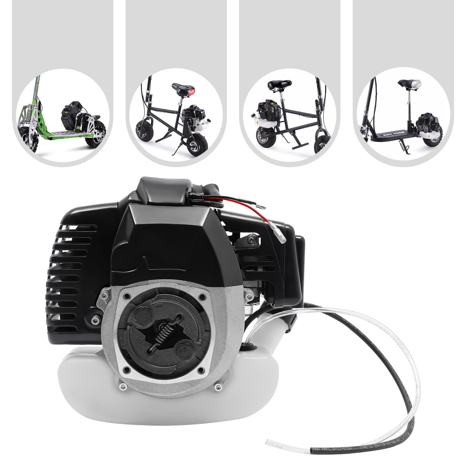 49cc 2-Stroke Gas Engine Motor for Scooters, Pocket Bikes & Mini ...