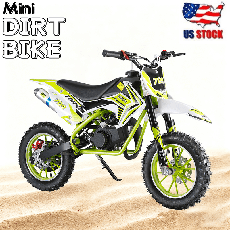 49cc 2-Stroke Kids Dirt Bike, Mini Kid Dirt Bike, Kids Motorcycle Gas ...