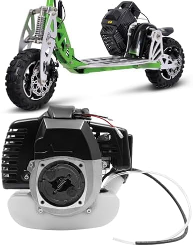 49cc 2-Stroke Pull Start Engine Motor, Single Cylinder Motor Air-Cooled ...