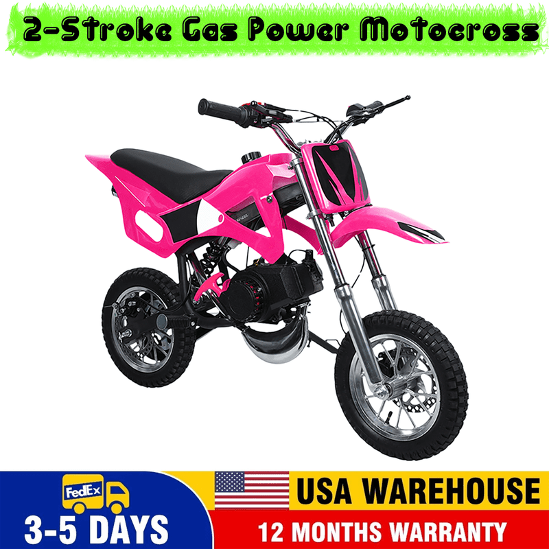 49cc 4-Stroke Pocket Rocket Motorcycle, Gas Pocket Motorbike with Front ...