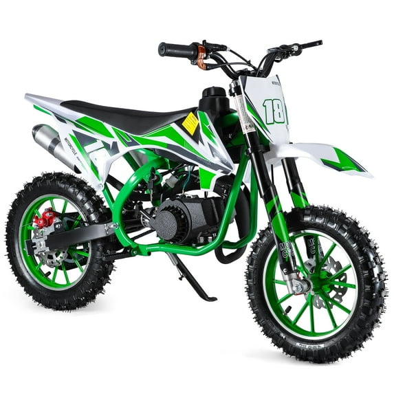 49cc Gas Power Kids Dirt Bike, 2-Stroke off Road Gasoline Motorcycle Dirt Bicycle, Load 330Lbs ...
