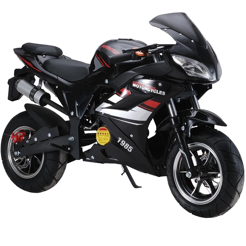 49cc Pocket Rocket Motorcycle - 4-Stroke Gas Powered Mini Bike with 8 ...
