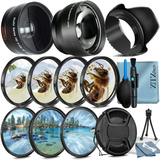 49mm Accessory Bundle for Canon EOS: R50, R100, M5, M6 Mark II, M6, R10 ...