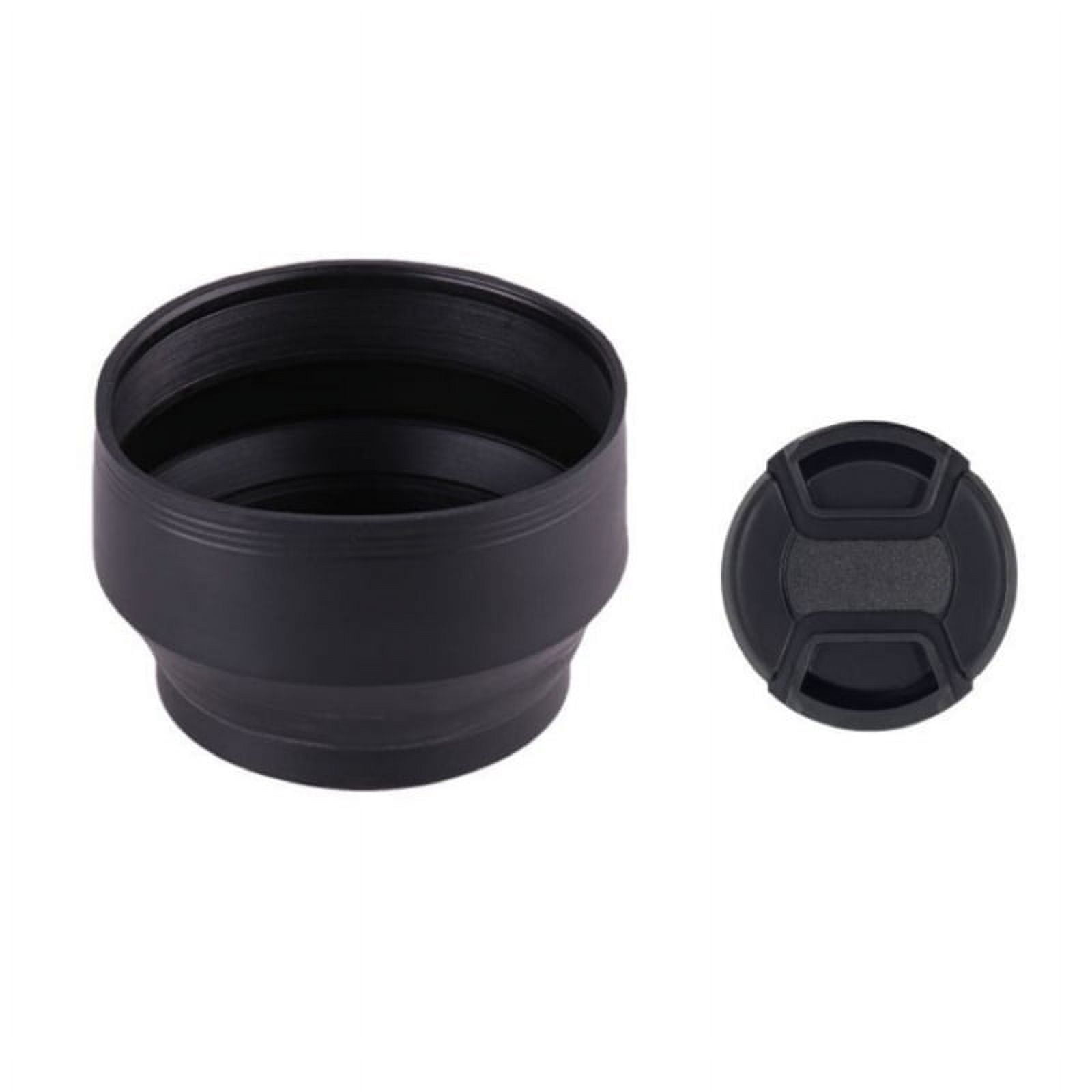 49mm Rubber Cameras Lens Hood Set of 2pcs Camera Sun Shade Reduce Glare ...