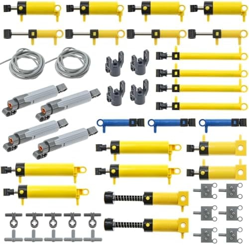 49pcs Pneumatic Technic-Parts Kit Compatible with Lego Pneumatic ...