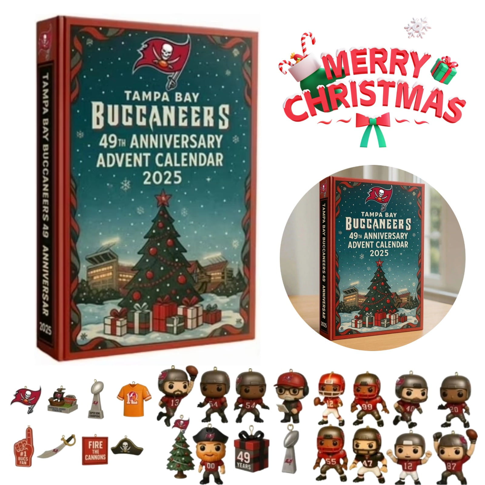 49th Anniversary Football Advent Calendar 2025 - 24 Mini Figures ...