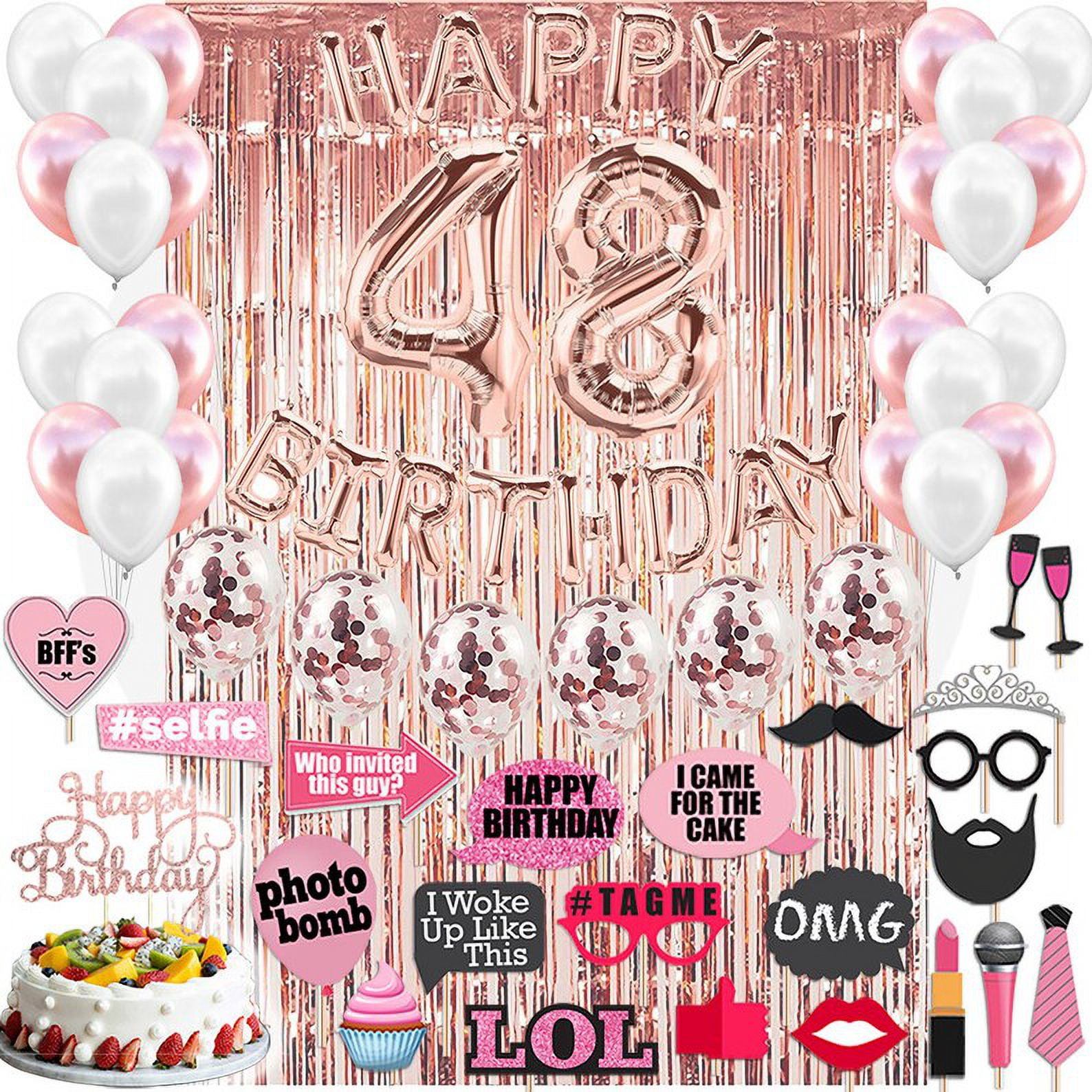 49th Birthday Decoration Rose Gold, 49 Party Supplies Decoration, 49th ...