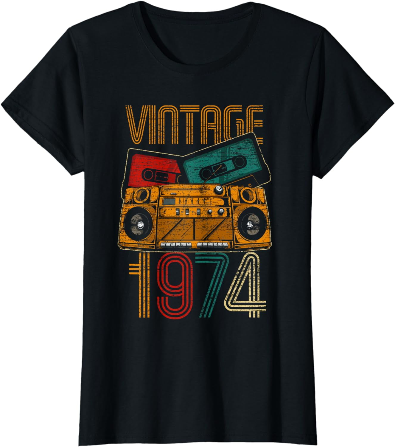 49th Birthday Gifts - Years Old Vintage 1974 T-Shirt - Walmart.com