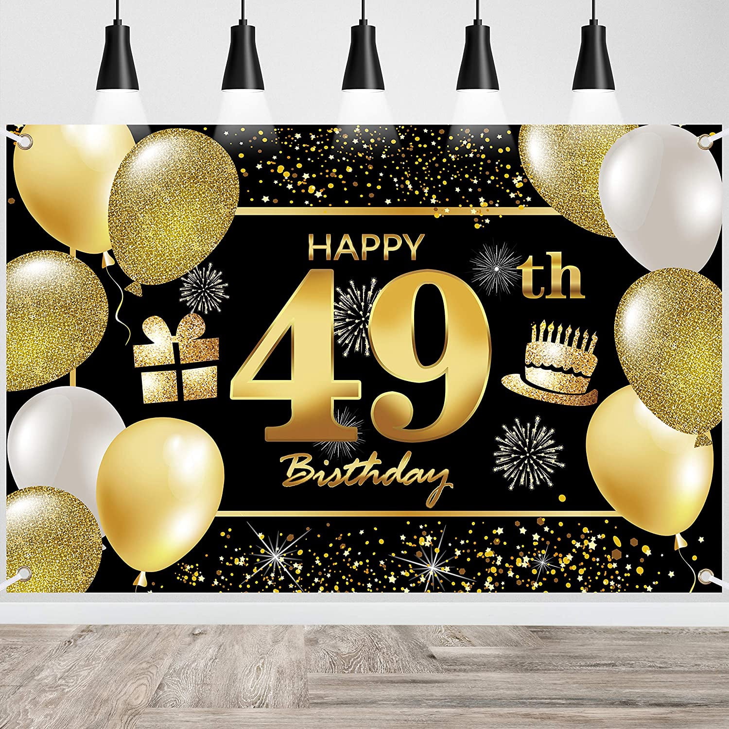 49th Happy Birthday Banner Birthday Decorations for Men Birthday Party ...